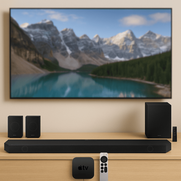 Samsung Q990D 11.1.4ch Soundbar, HW-Q990D/ZA Bundle with AppleTV 4K ...
